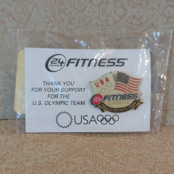 Accessories | Vintage 24 Hour Fitness Olympic Team Support Pin Tie Pin ...